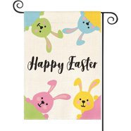 Toland Home Garden Peek-A-Boo Bunny Eggs Easter Flag Double Sided 28x40 ...
