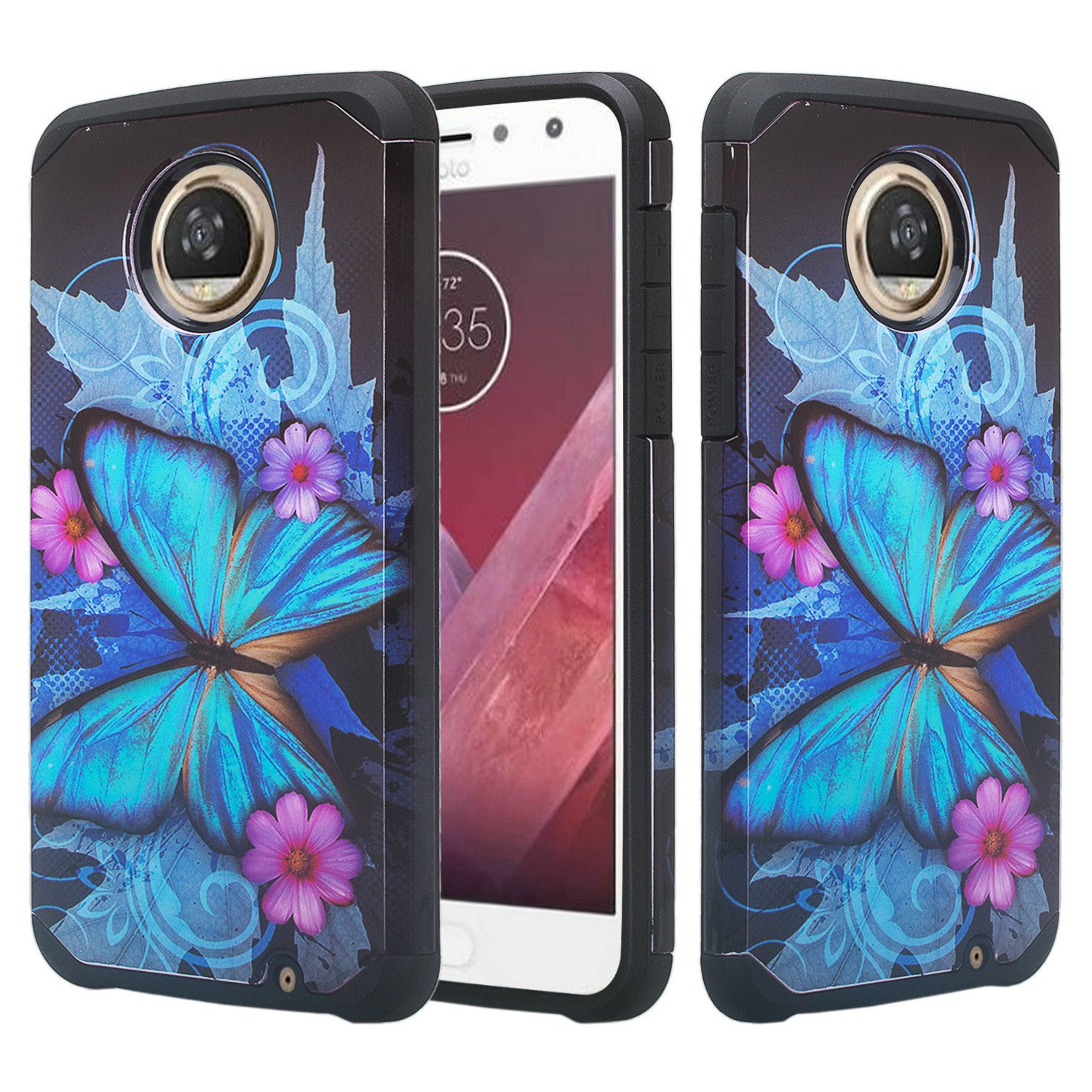 SPY Case for Motorola Moto Z2 Play Case, Moto Z2 Play Slim Hybrid Dual ...