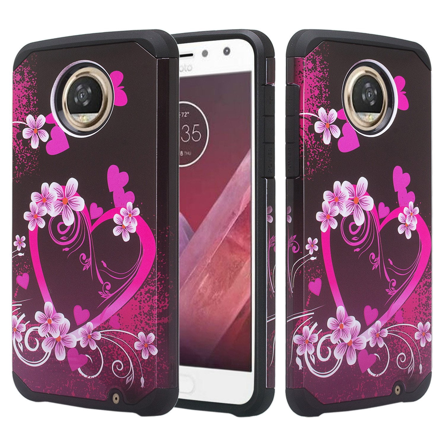SPY Case for Motorola Moto Z2 Play Case, Moto Z2 Play Slim Hybrid Dual ...