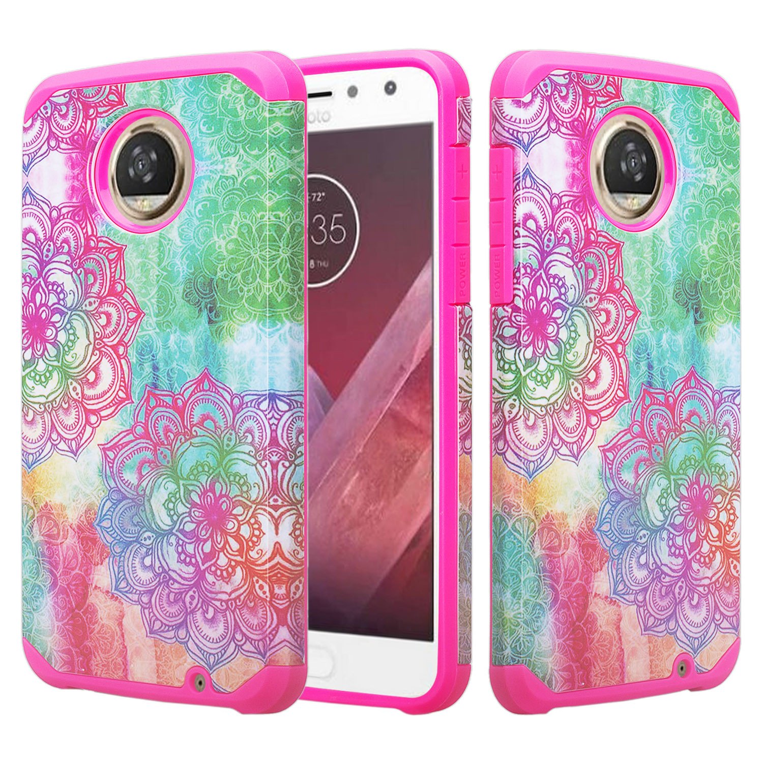SPY Case for Motorola Moto Z2 Play Case, Moto Z2 Play Slim Hybrid Dual ...