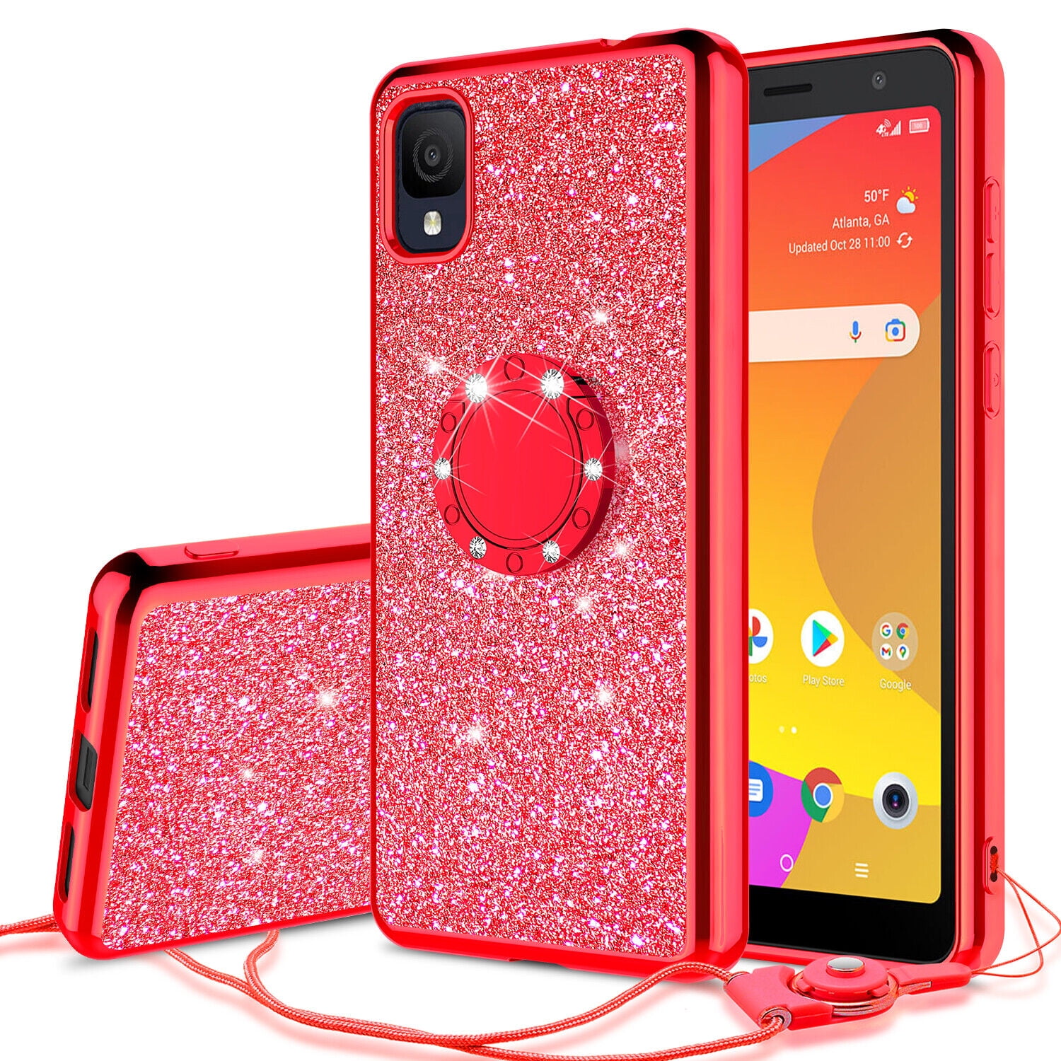 SPY Case for TCL A3 A509DL / TCL A30 / TCL ION Z Case Glitter Magnetic ...