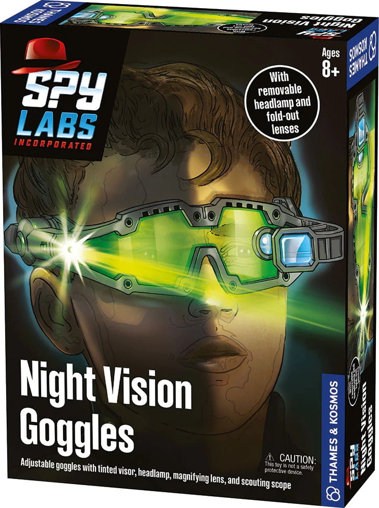 Collections Etc Night Vision Goggles with Detachable LED Headlamp for ...