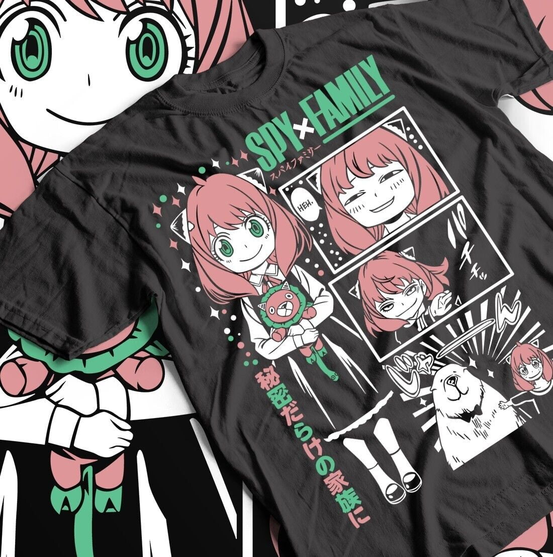 SPY x FAMILY Unisex T-Shirt - Loid Yor Anya Bon Forger Manga Anime Tee ...