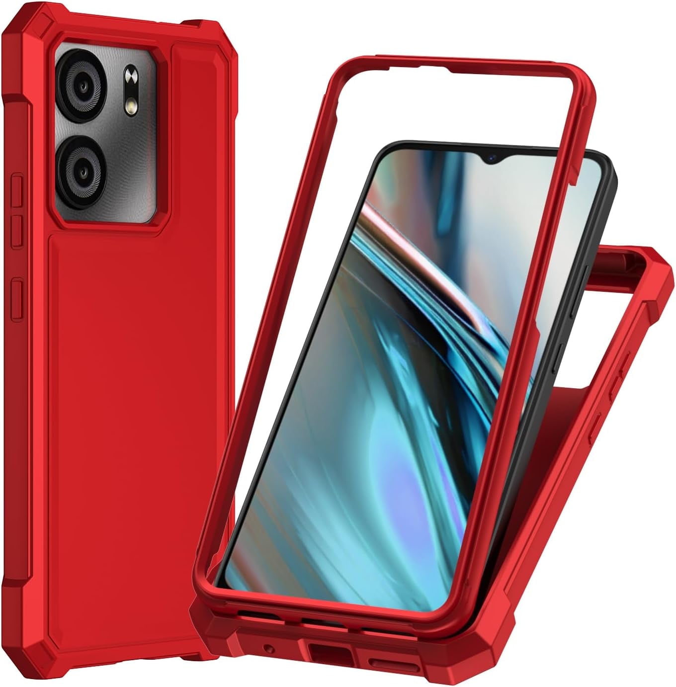 SPYCASE 5G B160V Shockproof Back Cover Cell Phone Case, Red - Walmart.com