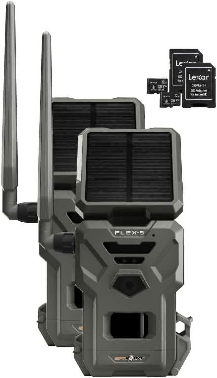SPYPOINT Flex-S Solar Cellular Trail Camera 2 PK, Solar Panel, LTE ...