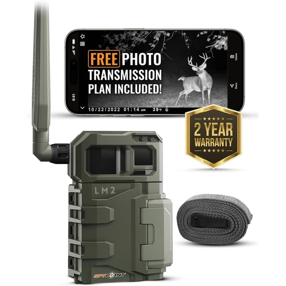 Spypoint LM-2-V 20 MP Infrared Motion Sensor Cellular Trail Camera with ...