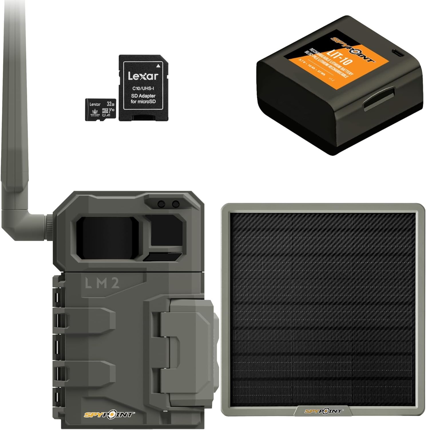 SPYPOINT LM2 Cellular Trail Camera - 20MP Photos, Infrared Game Night ...