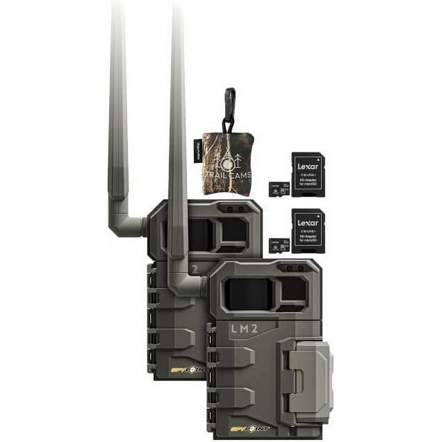 SPYPOINT LM2 Twin Pack Cellular Trail Camera - 20MP Photos, Infrared ...