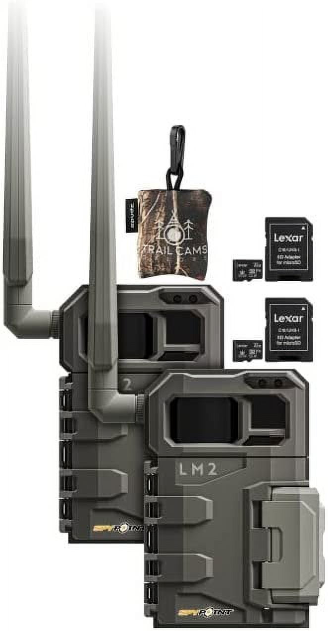 SPYPOINT FLEX LM2 Twin Pack 20MP Cellular Trail Camera with SD Cards ...