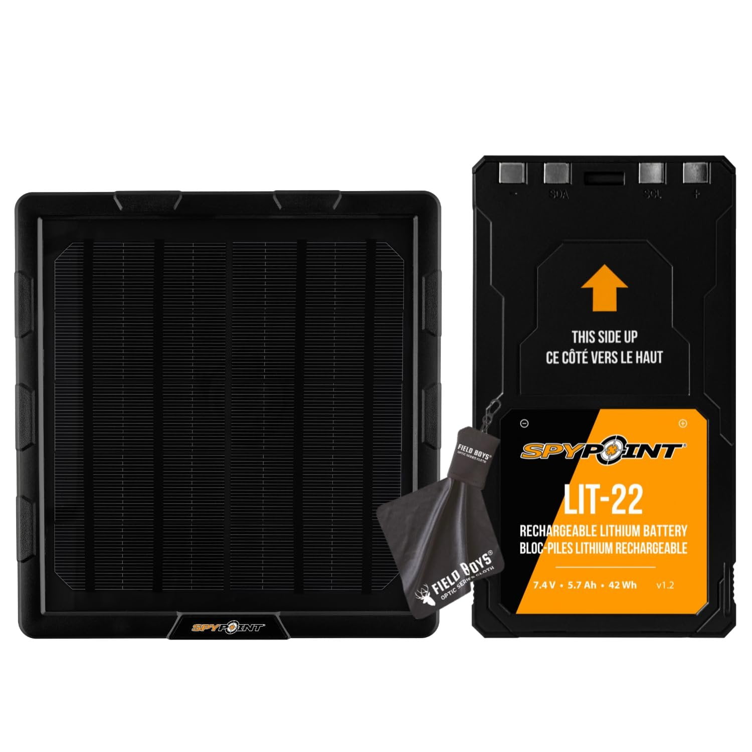 SPYPOINT Rechargeable 7.4V Lithium Battery Pack for Trail Camera, Solar ...