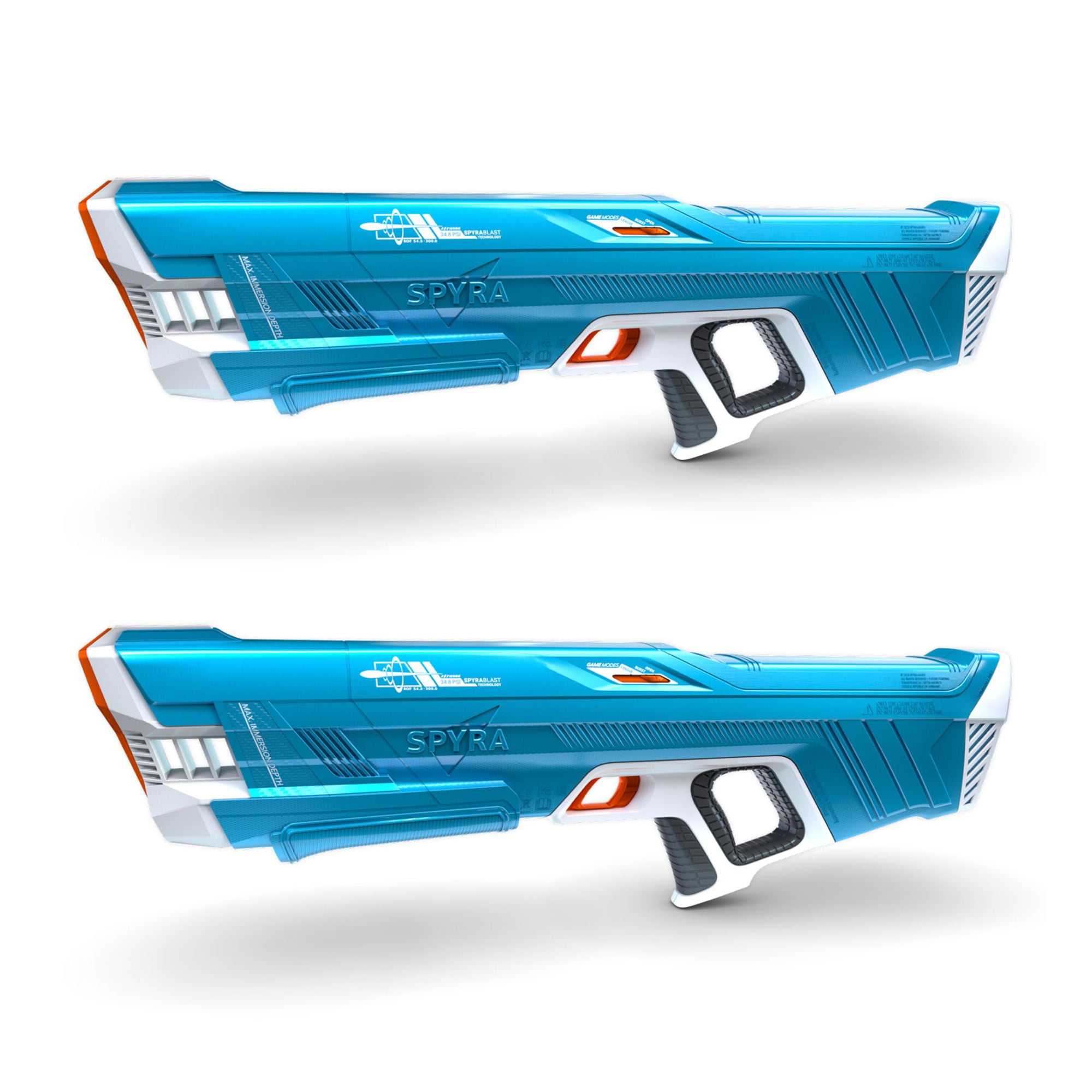 SPYRA 2 Pack Electric Water Blaster Outdoor Squirt Gun Toy, SpyraThree ...