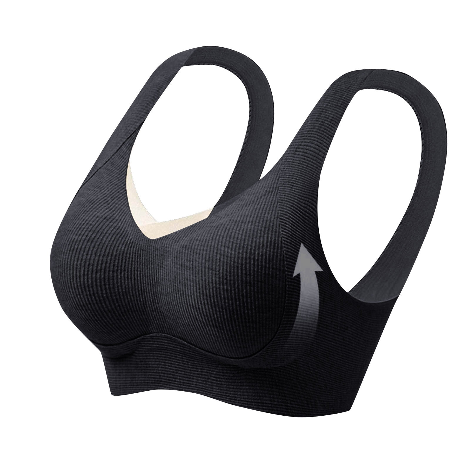 SPZTSX No Underwire Wireless Push Up Bra for Women Seamless Plunge ...