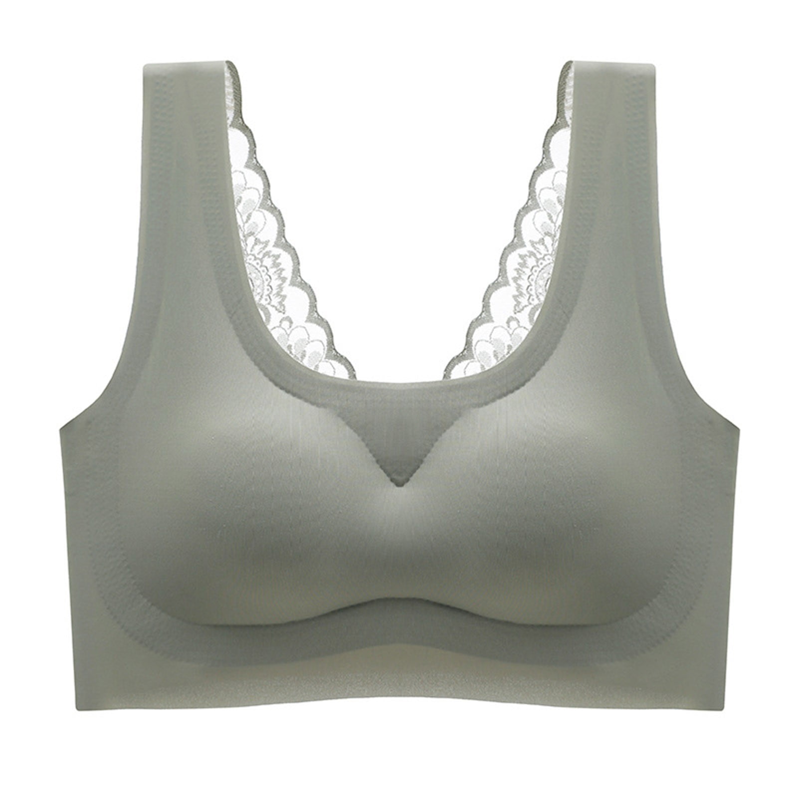 SPZTSX Women Seamless Lace Bra No Underwire Push Up Wireless Bralette ...