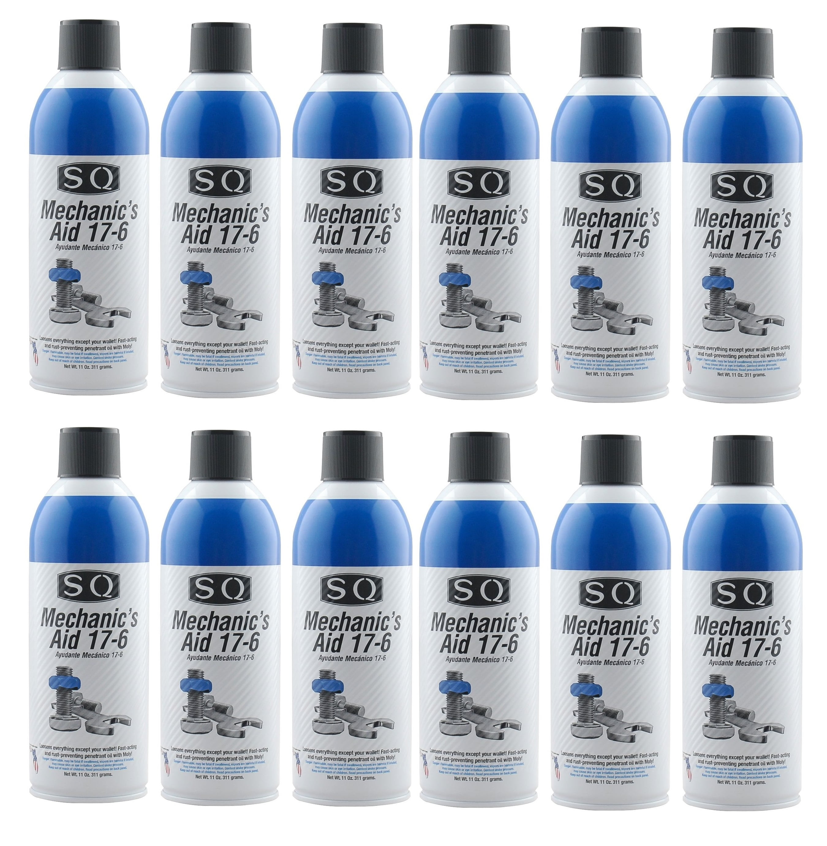 SQ Penetrating Catalyst Oil 17-6 Mechanic's Aid, 12 Pack, 11 Oz per Can ...