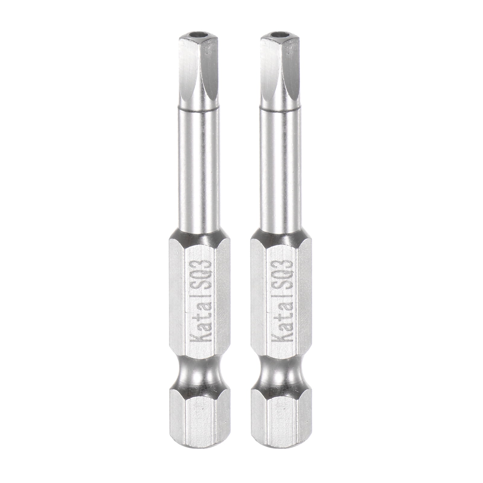 SQ3 Magnetic Security Square Screwdriver Bit 1/4" Hex Shank 2" Length ...