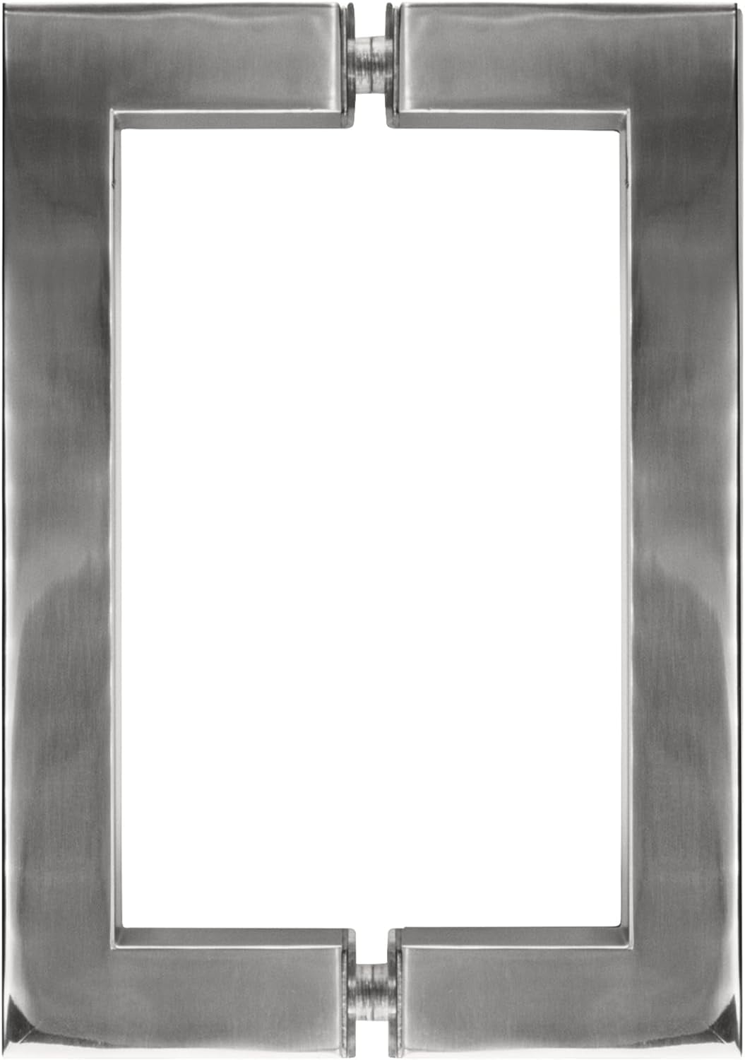 SQ6X6CH Polished Chrome 6" x 6" SQ Series Square Tubing Back-to-Back ...