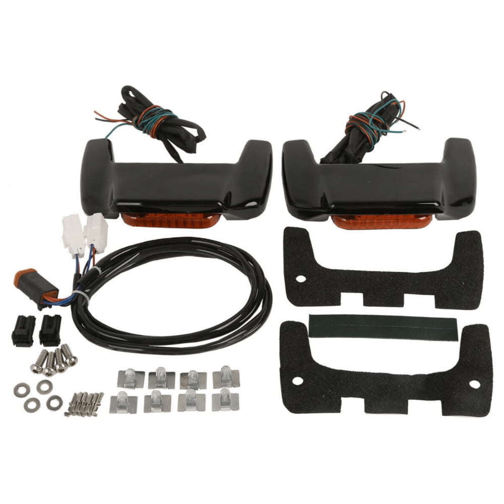 SQAMOR Black Hard Saddlebag Lid Spoilers for Electra Glide 1980-2013 ...