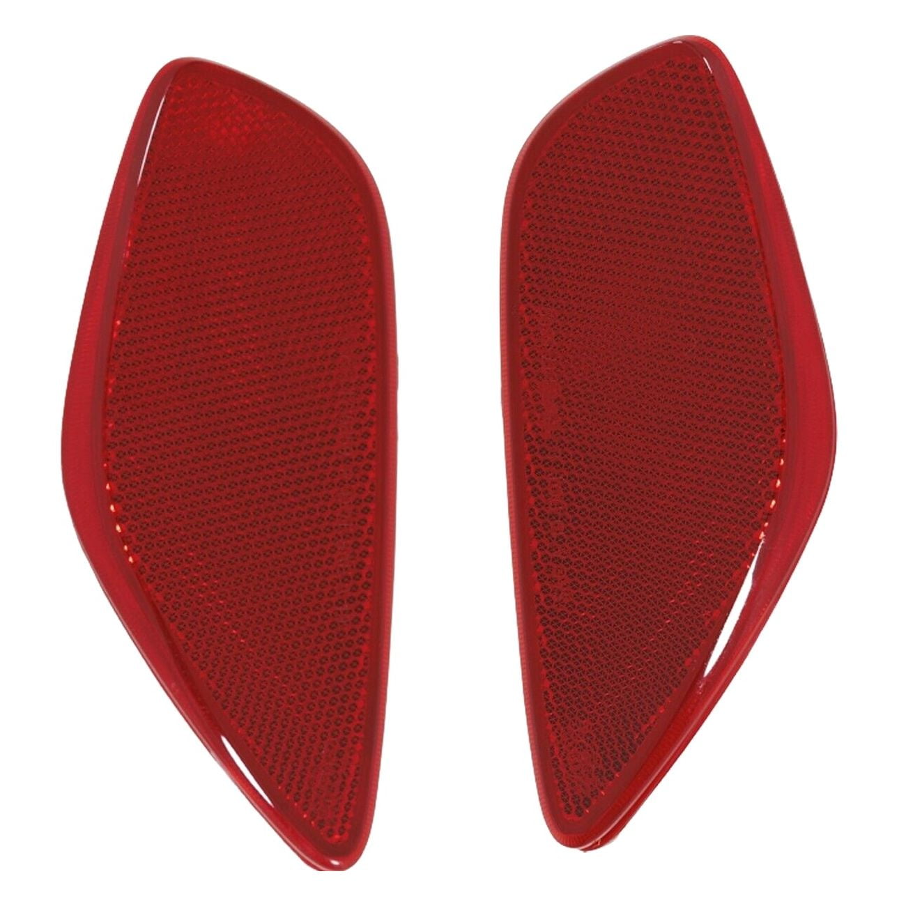 SQAMOR Pair Bumper Face Bar Reflectors Set of 2 Front Left-and-Right ...