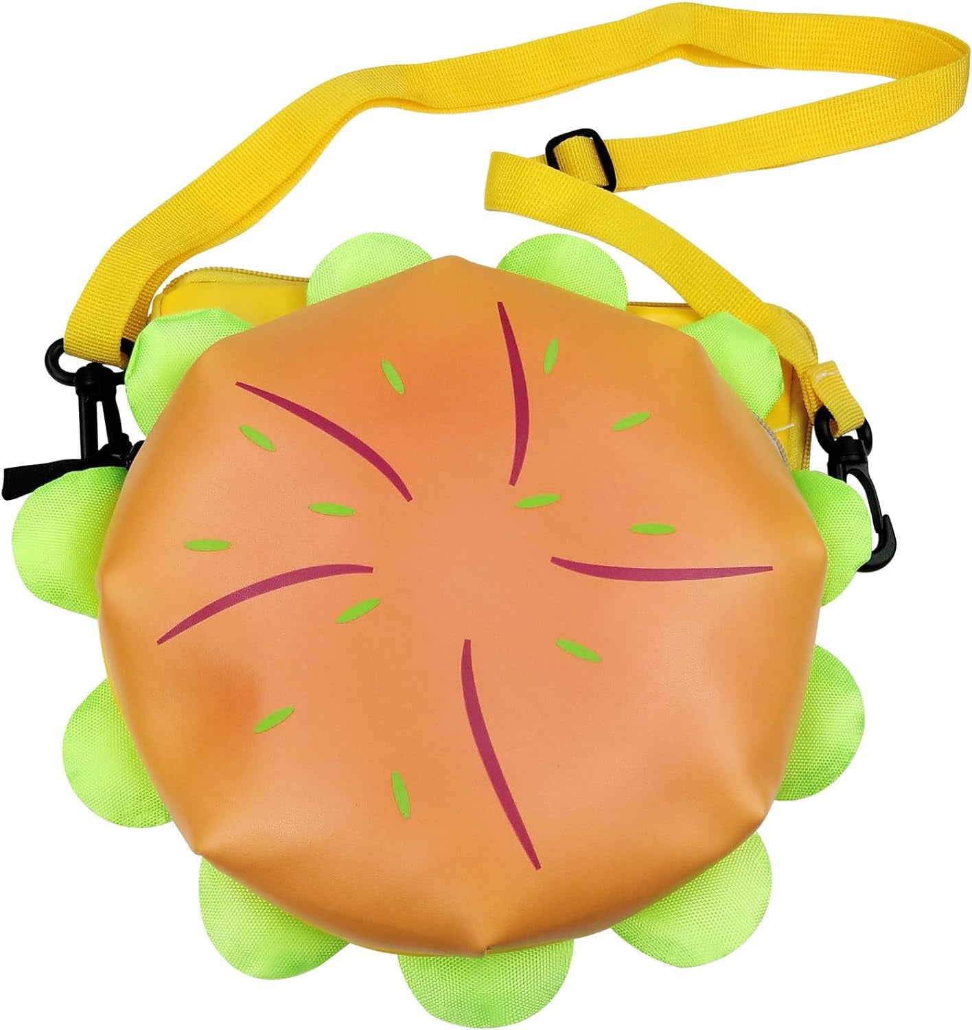 SQDWYGG Funny Cheeseburger Backpack Cartoon Burger Crossbody Bag ...