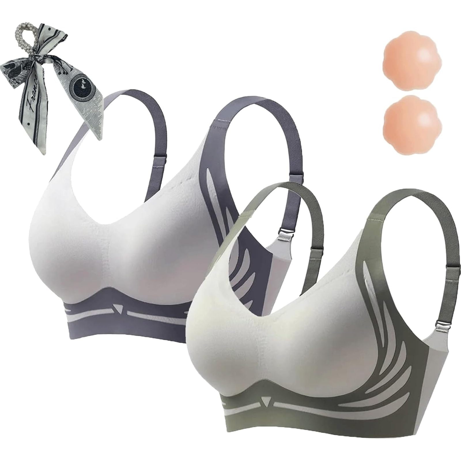SQDWYGUO Eversocute Bra,Dawncog Bra Super Gather Bra Wireless Push-Up ...