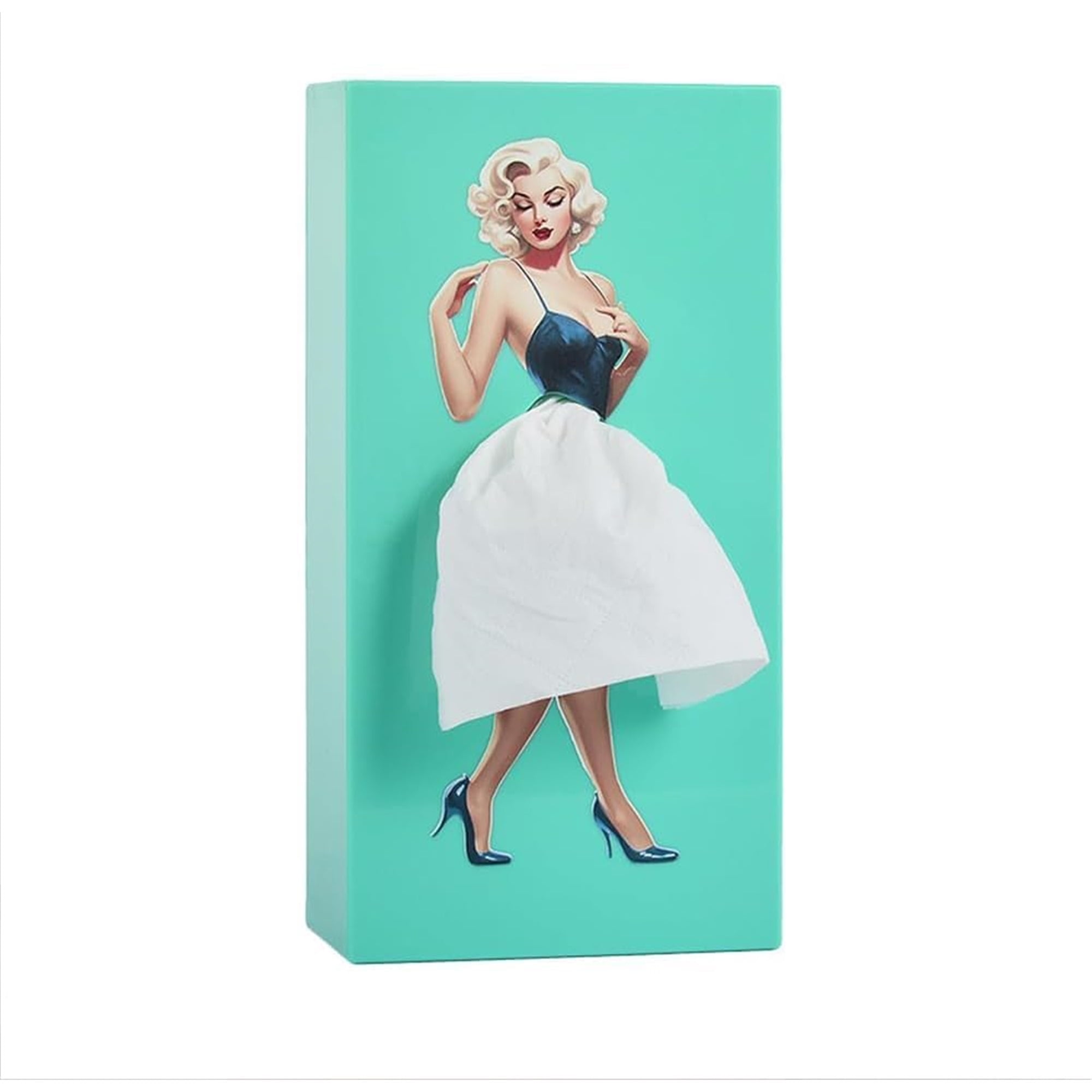 SQDWYGUO Funny Tissue Box Holde, Lady Skirt Tissue Box Cover, A Funny ...