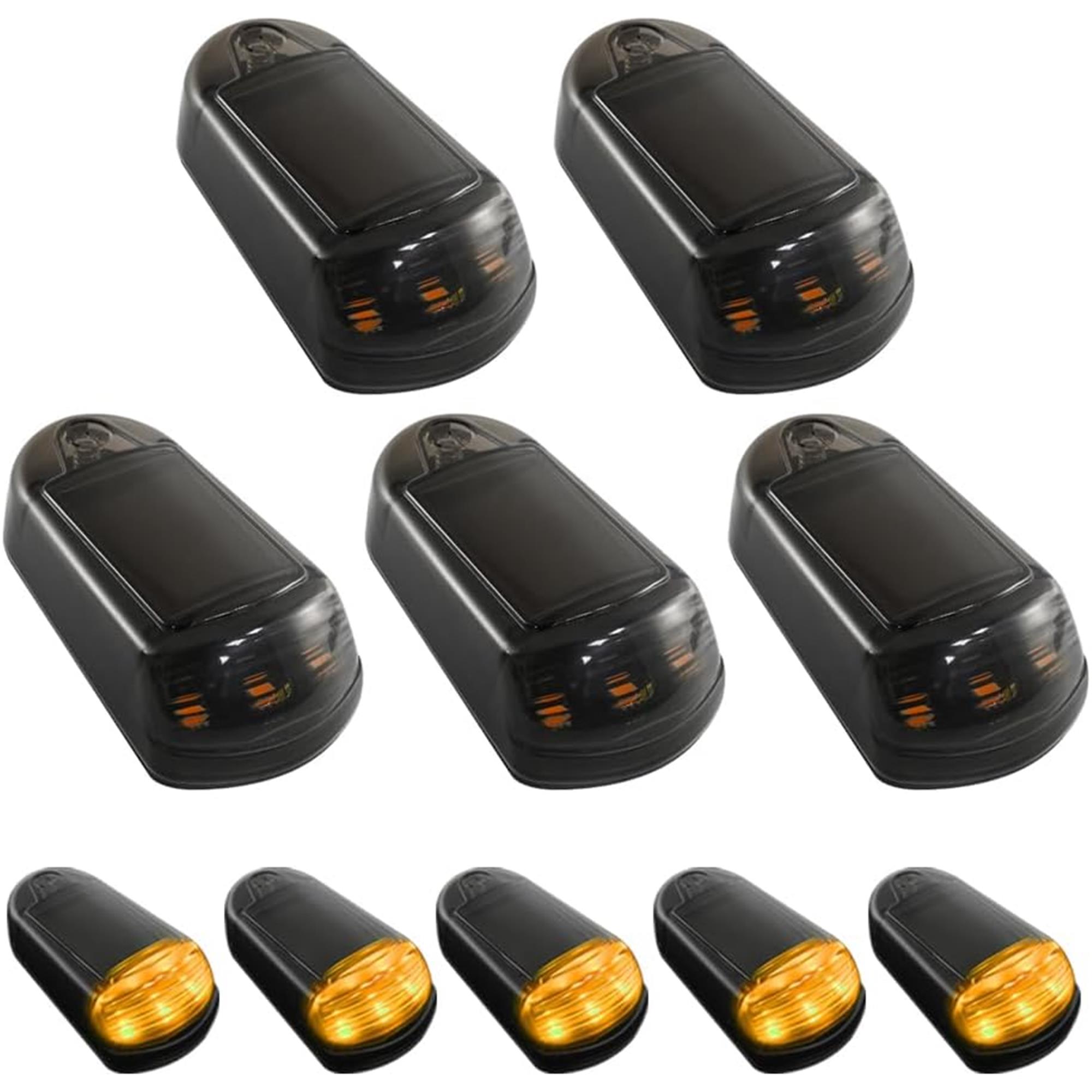 SQDWYGUO Solar Powered Cab Lights 2025 New No Drill Solar Powered Cab ...