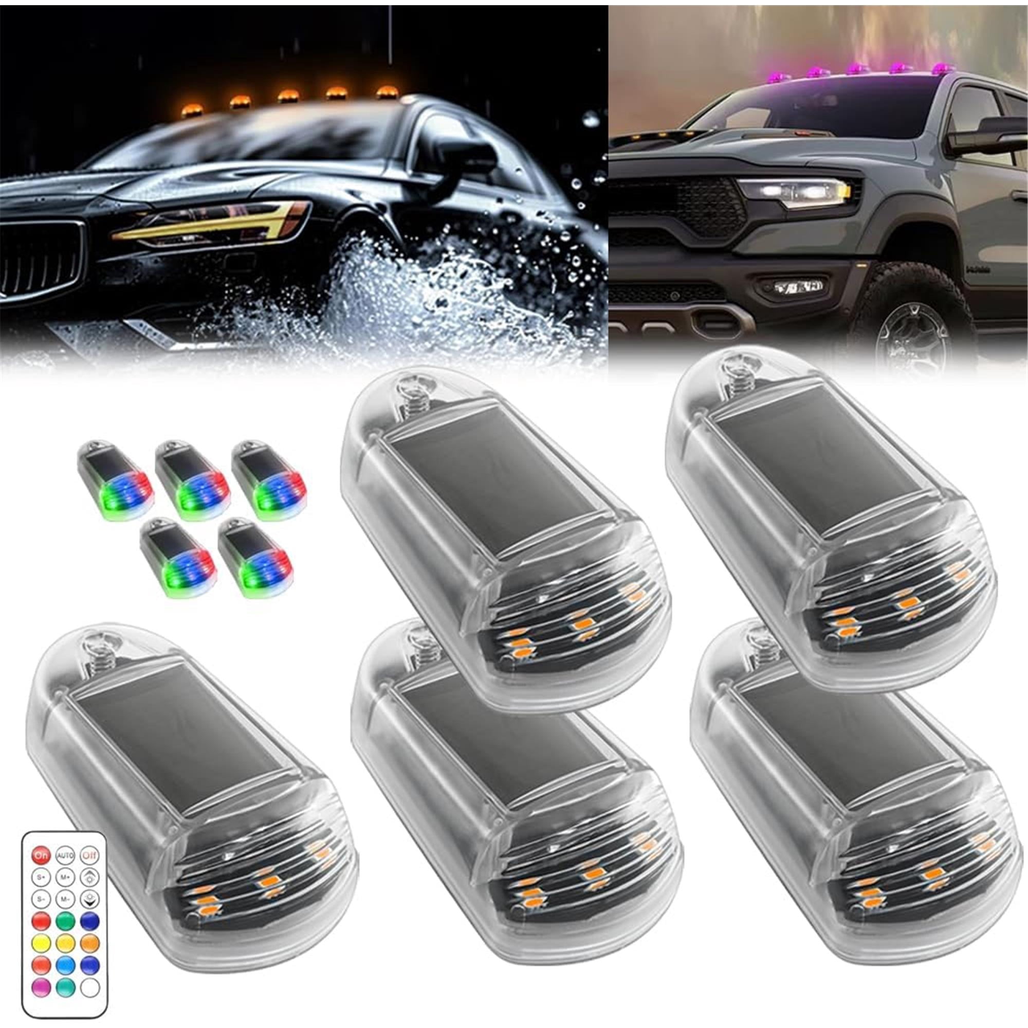 SQDWYGUO Solar Powered Cab Lights for Truck, Wireless Cab Lights for ...