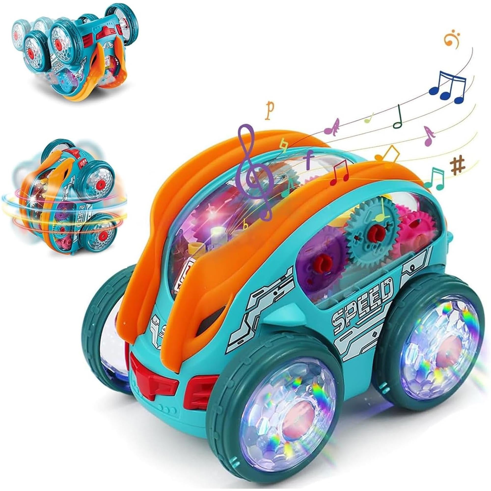 SQDWYGUO Speedlite Dynamic Gear Driven Car With Led Lights, Children'S ...