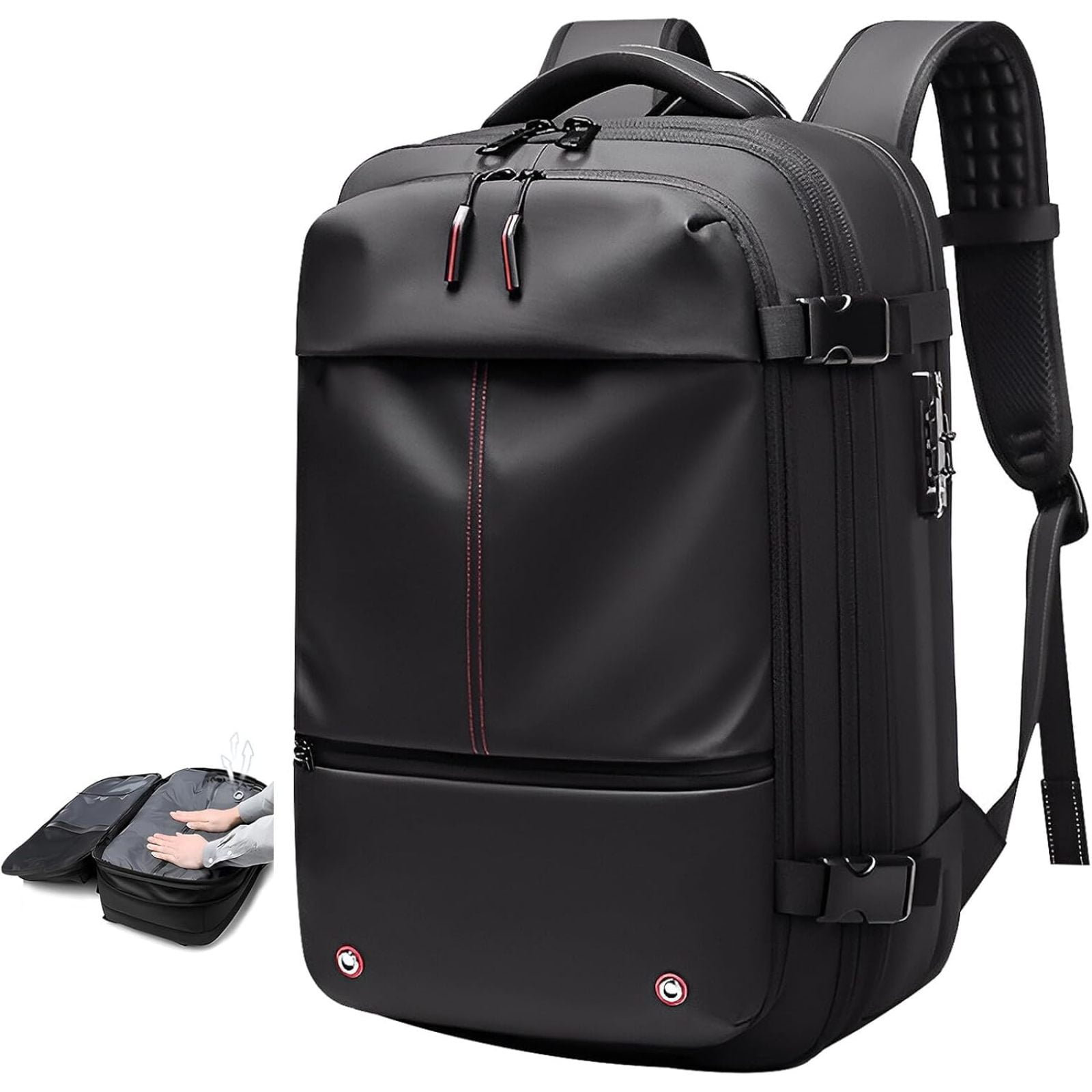 SQDWYGUO Vac Pack Backpack,Travel Airbag Backpack with Vacuum Pump ...