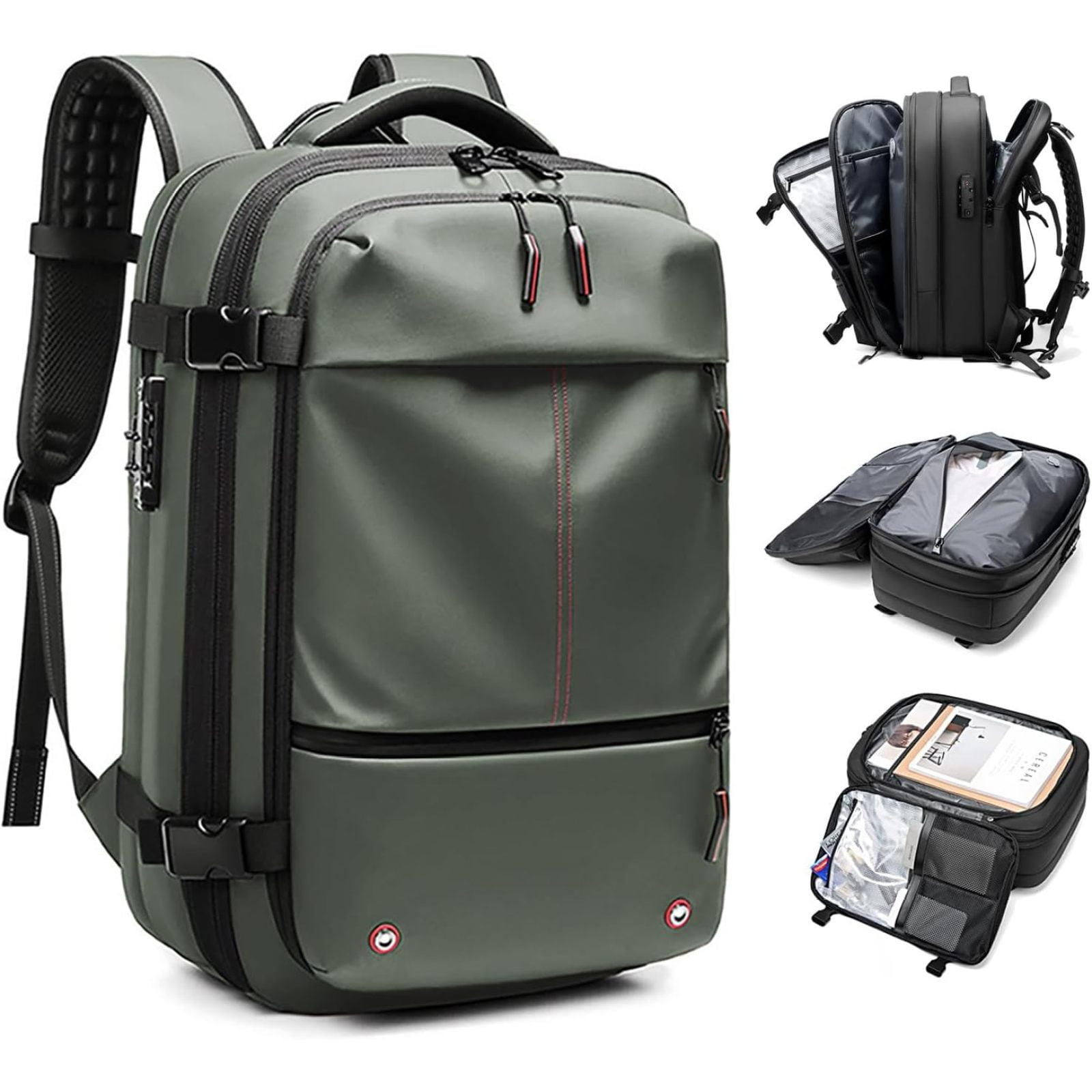 SQDWYGUO Vacpack Backpack, Airback Backpack with Pump, 60L Expandable ...