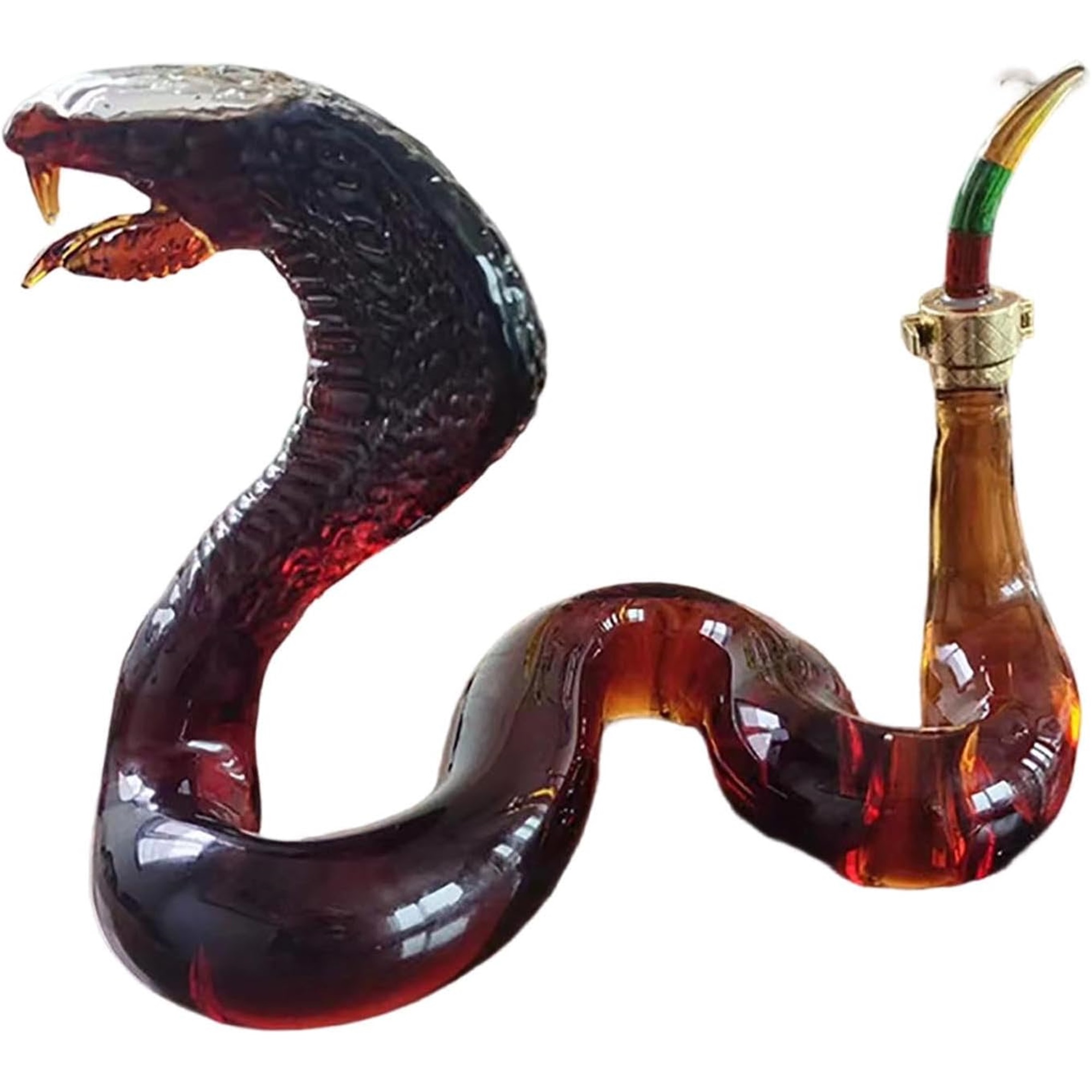 SQDWYGUO Whiskey Decanter Set, 1000ml Snake Tiger Horse Animal Wine ...