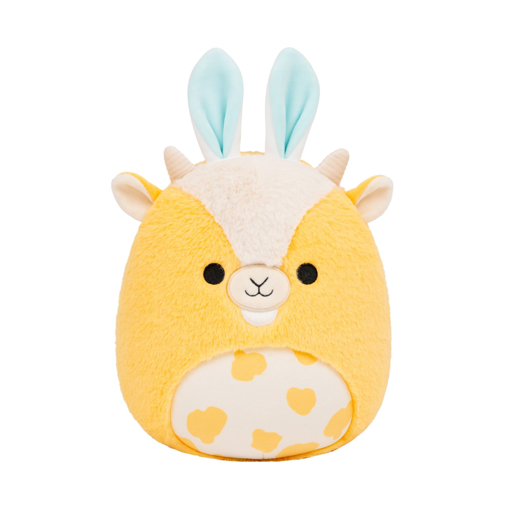Squishmallows FuzzAMallow Official 8 inch Miel the Yellow Goat With ...