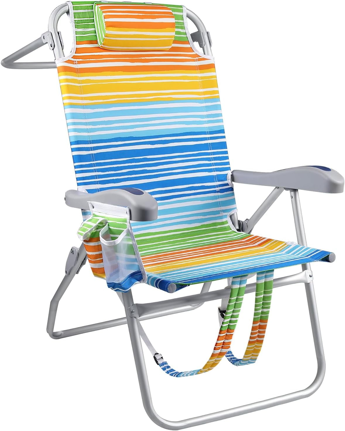 SQERDC Backpack Beach Chairs for Adults 1/2 Pack Folding Heavy Duty ...