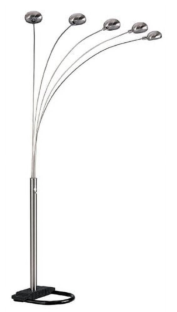 SQF 5-Arm Arch Floor Lamp with Dimmer (Black, 6962) - Walmart.com