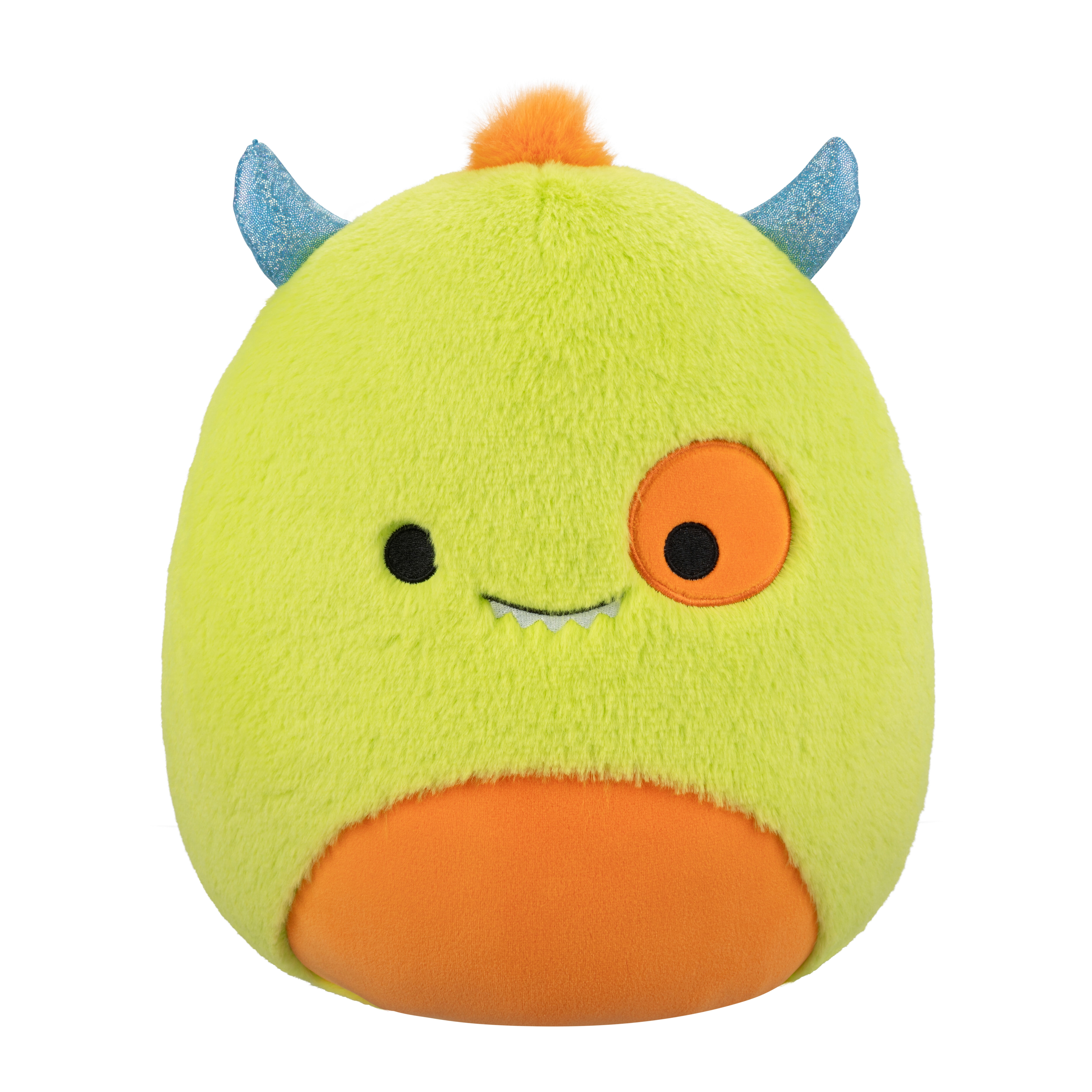 Squishmallows FuzzAMallow Official 12 inch Kaprina the Green And Orange ...