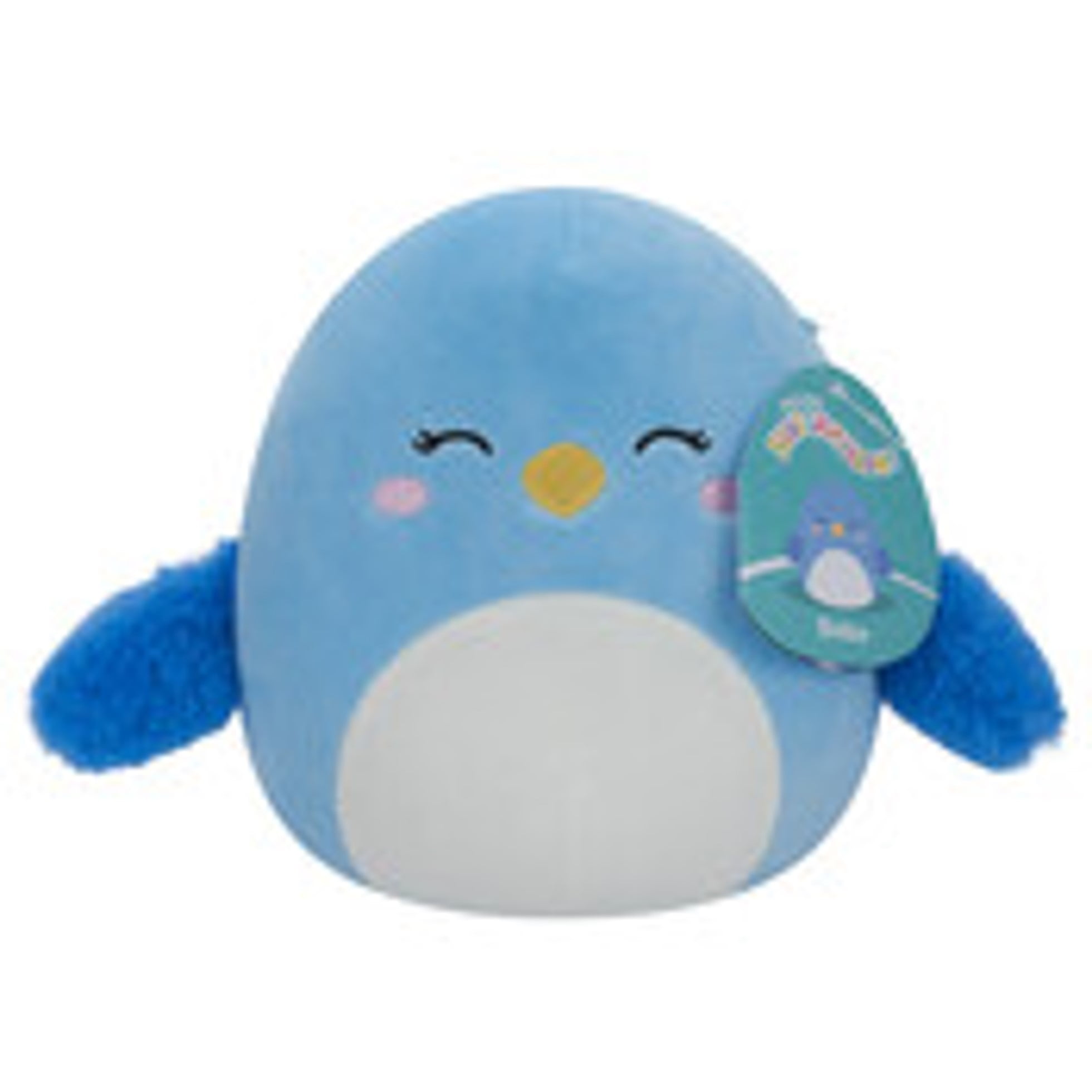 SQK - Little Plush 7.5 Inch Squishmallow Bebe - Blue Bird W/Closed Eyes ...