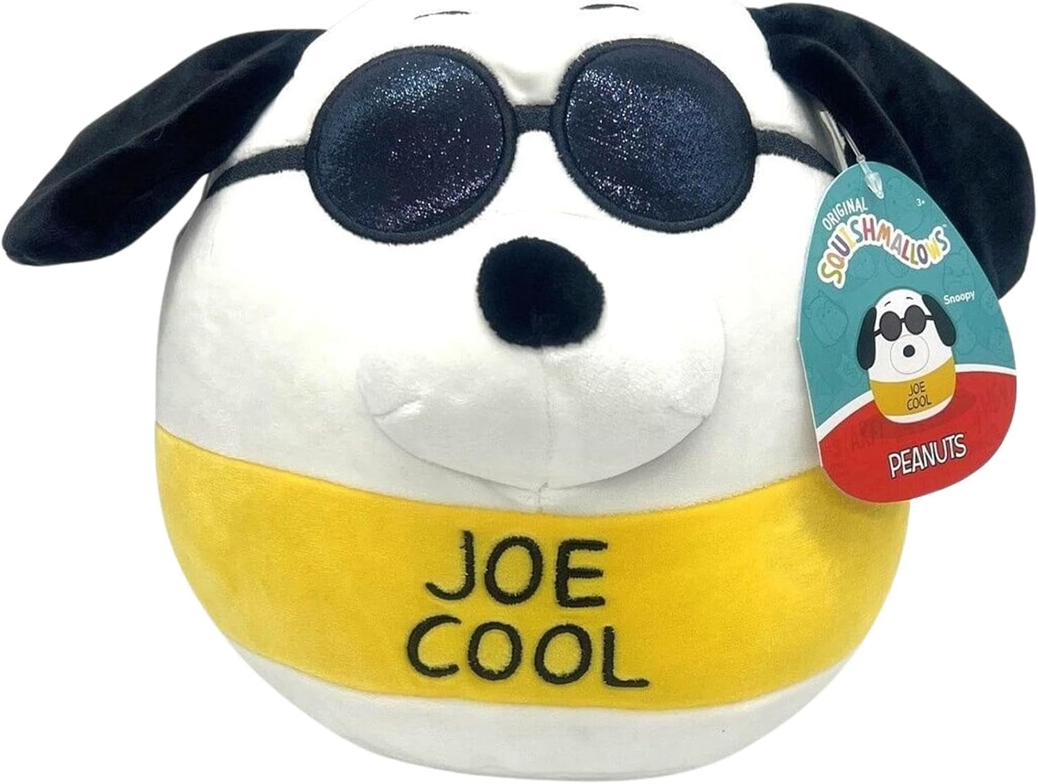 Squishmallows Medium Plush, 10 Inch Joe Cool Snoopy Toy, Peanuts ...