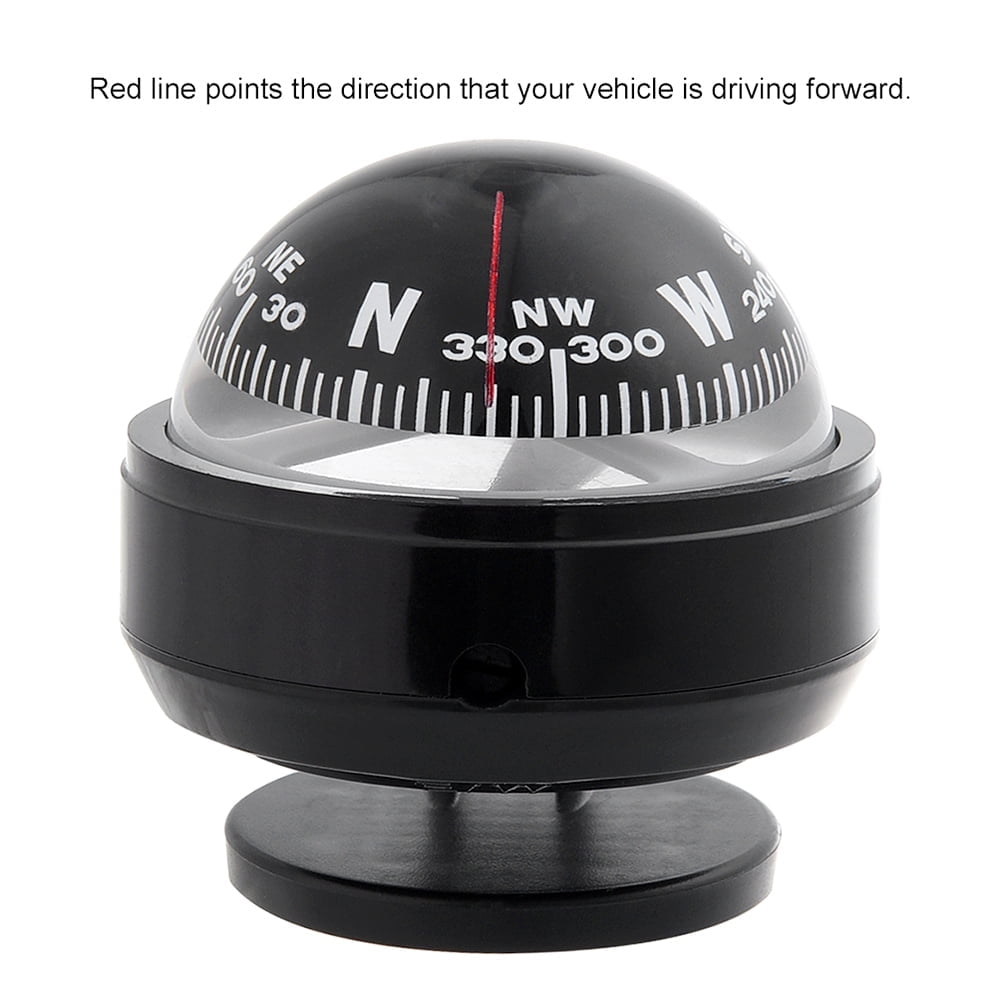 SQLEA Car Dashboard Mount Navigation Compass Ball Plastic Direction ...