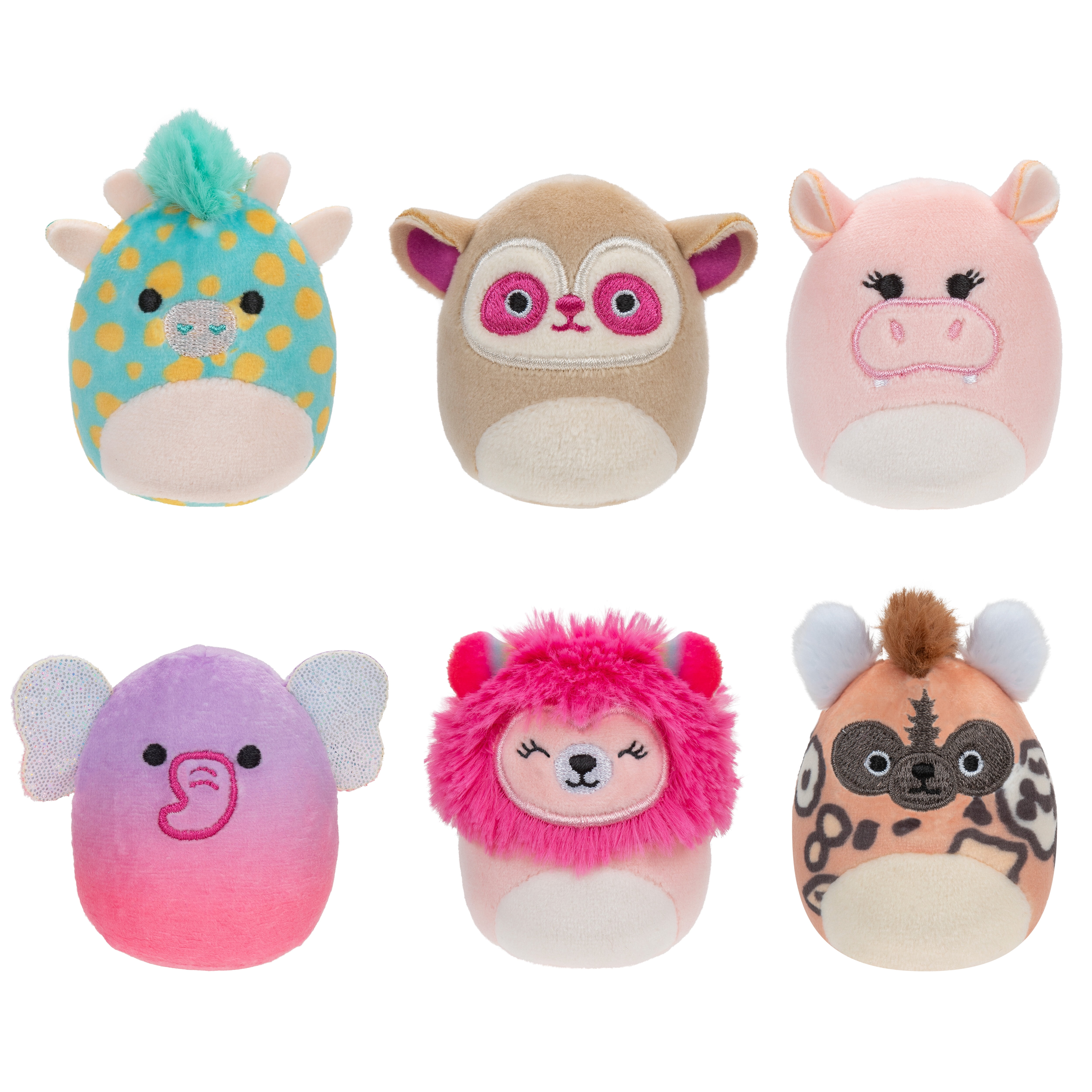 SQM - Plush 6 Pack (Squishville 2" Squishmallows 6 Pack)(Safari Squad ...