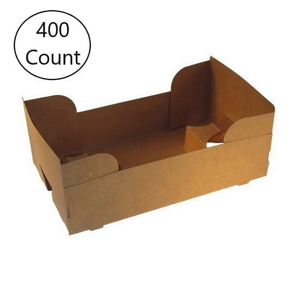 SQP Paperboard J-Type 4-Cup Carry Tray, 10" Length x 5.875" Width x 3 ...