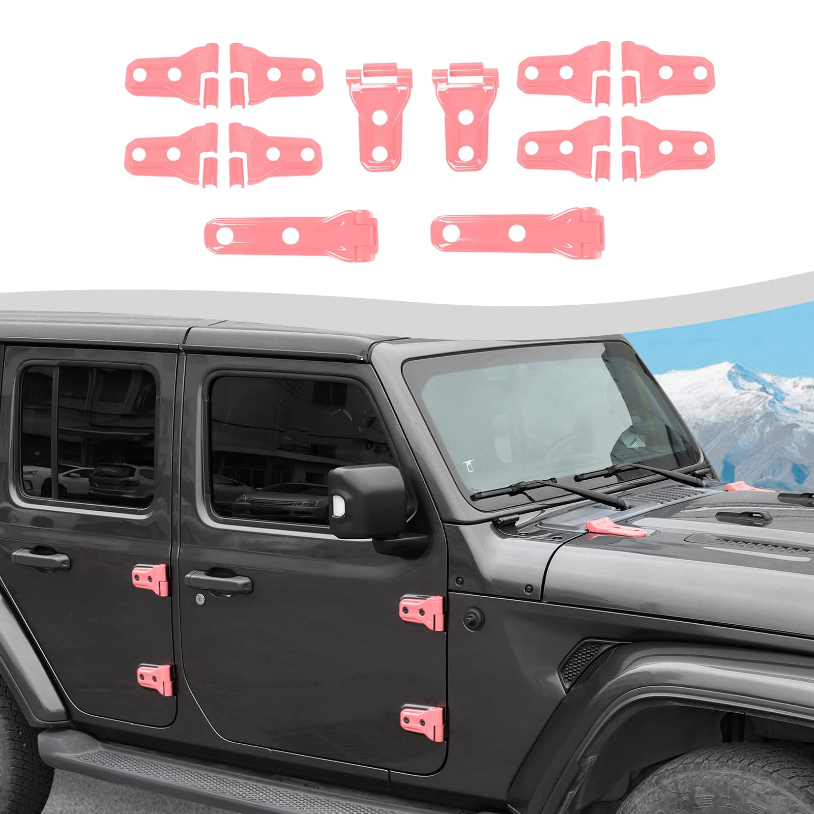 SQQP 12PCS Full Set IFF17 Exterior Decoration Trim Kit Fit for 2018 ...
