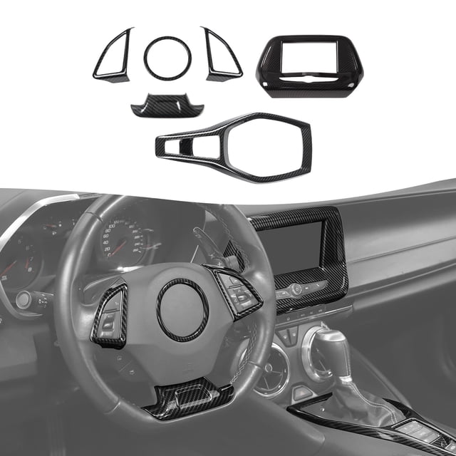 SQQP 6PCS Full Set SSF20 Interior Trim Kit for 2017-2024 Chevy Camaro ...