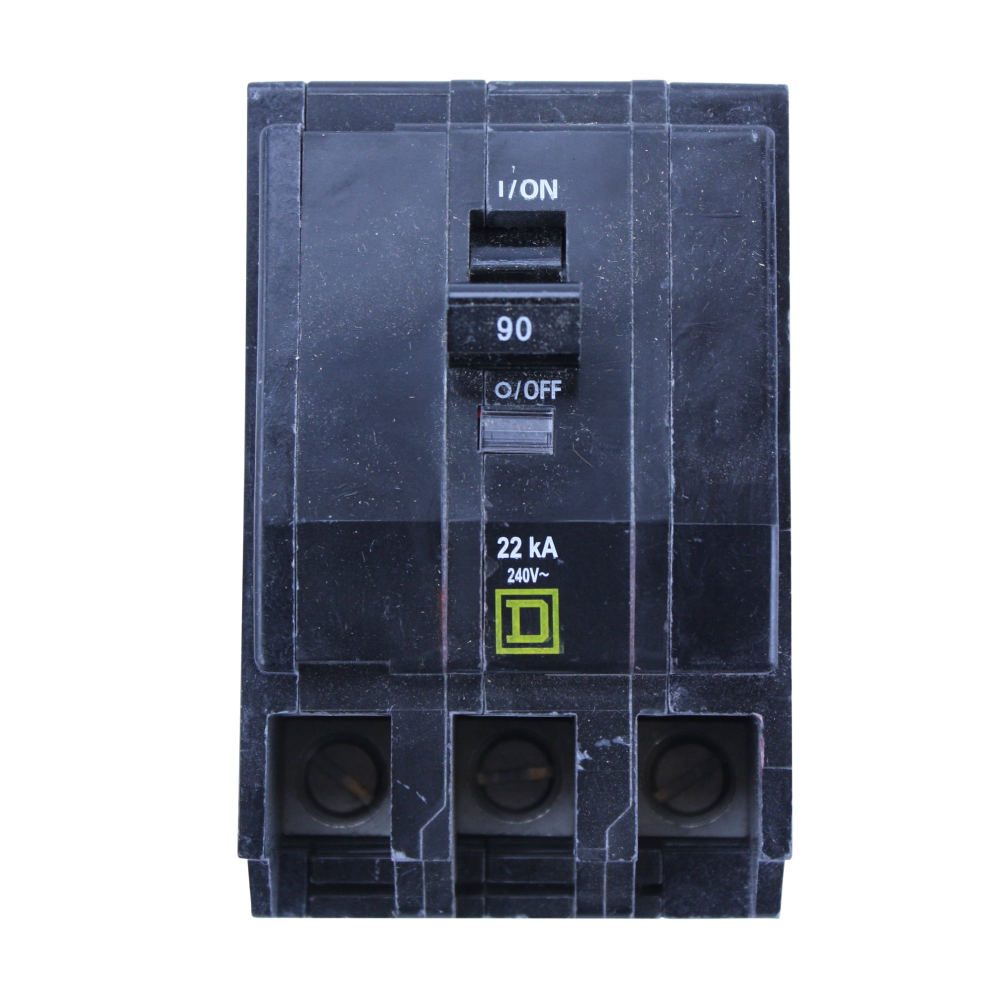 SQUARE D QOB390VH 3 POLE 90 AMP 240V 22KA MINIATURE CIRCUIT BREAKER ...
