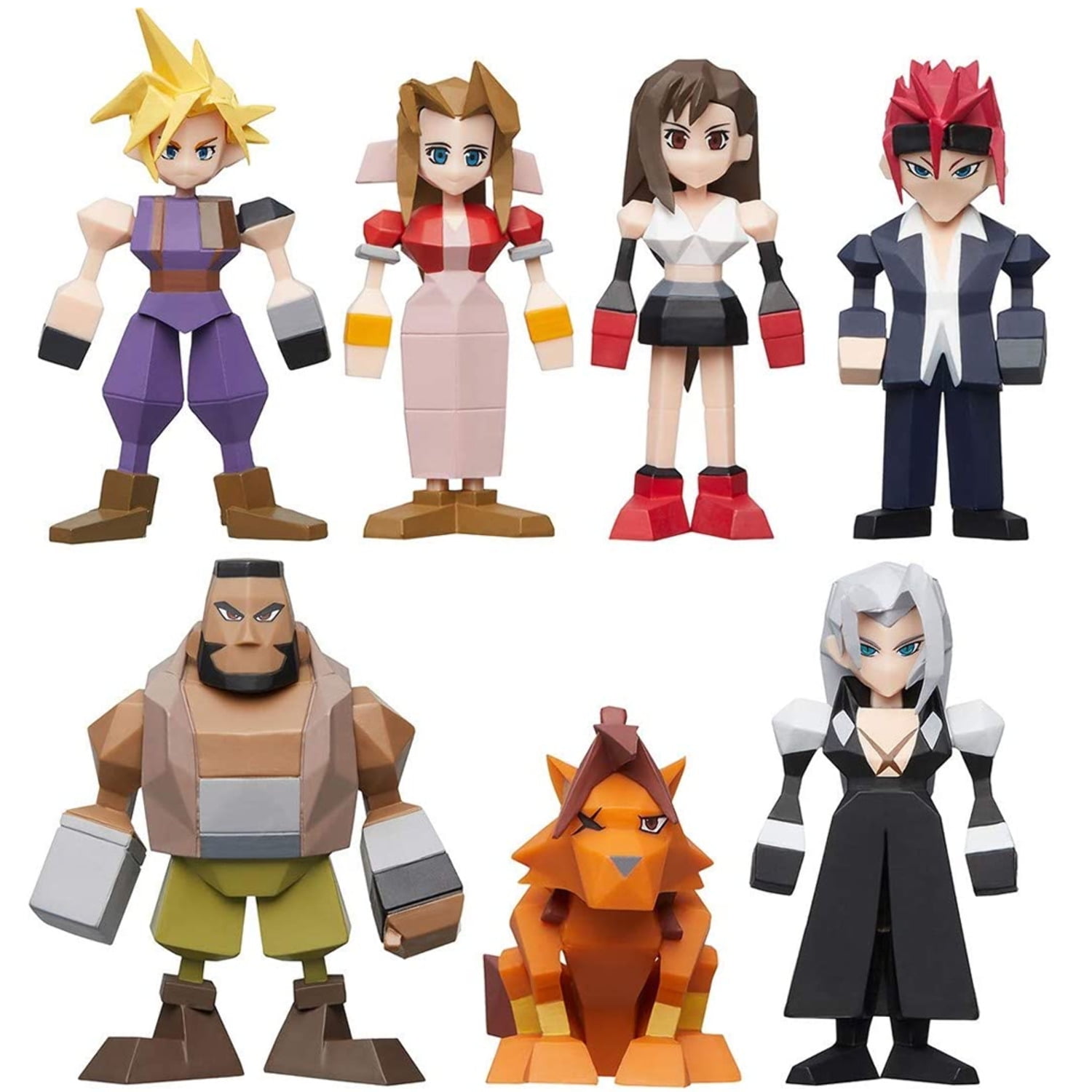 SQUARE ENIX: Final Fantasy VII Polygon Figure Set featuring SQUARE ENIX: Final Fantasy VII Polygon Figure Set featuring