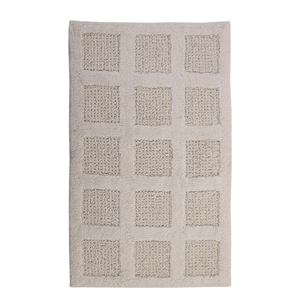 Knightsbridge Square Honeycomb 100% Cotton Reversible Bath Rug 17 X 24 ...