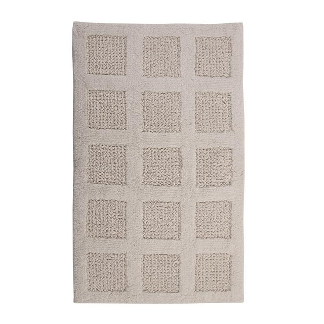 Knightsbridge Square Honeycomb 100% Cotton Reversible Bath Rug 17 X 24 ...