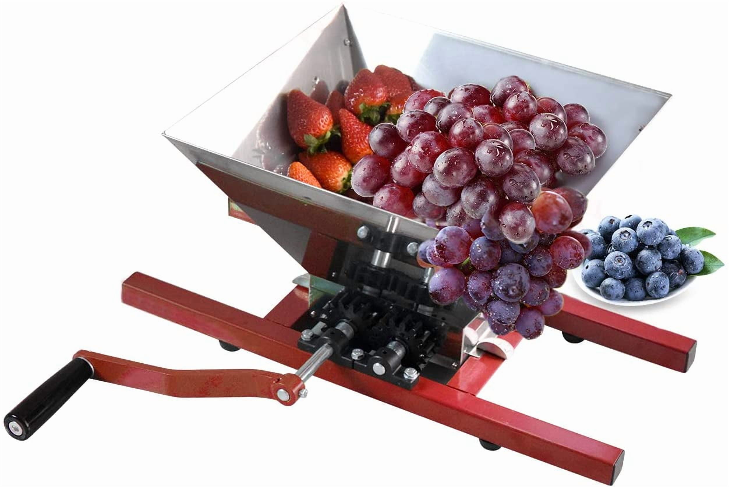 SQUEEZE master 7 Litre Stainless Steel Manual Crusher Grinder for Grape ...