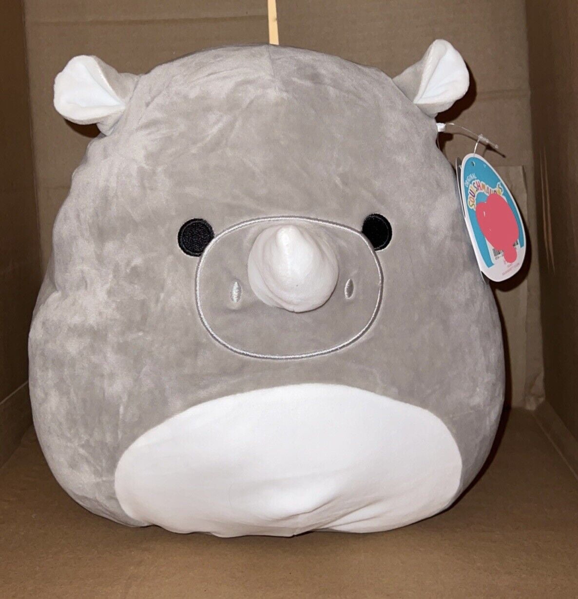 SQUISHMALLOW 8” IRVING the Gray Rhino Plush Toy - Walmart.com
