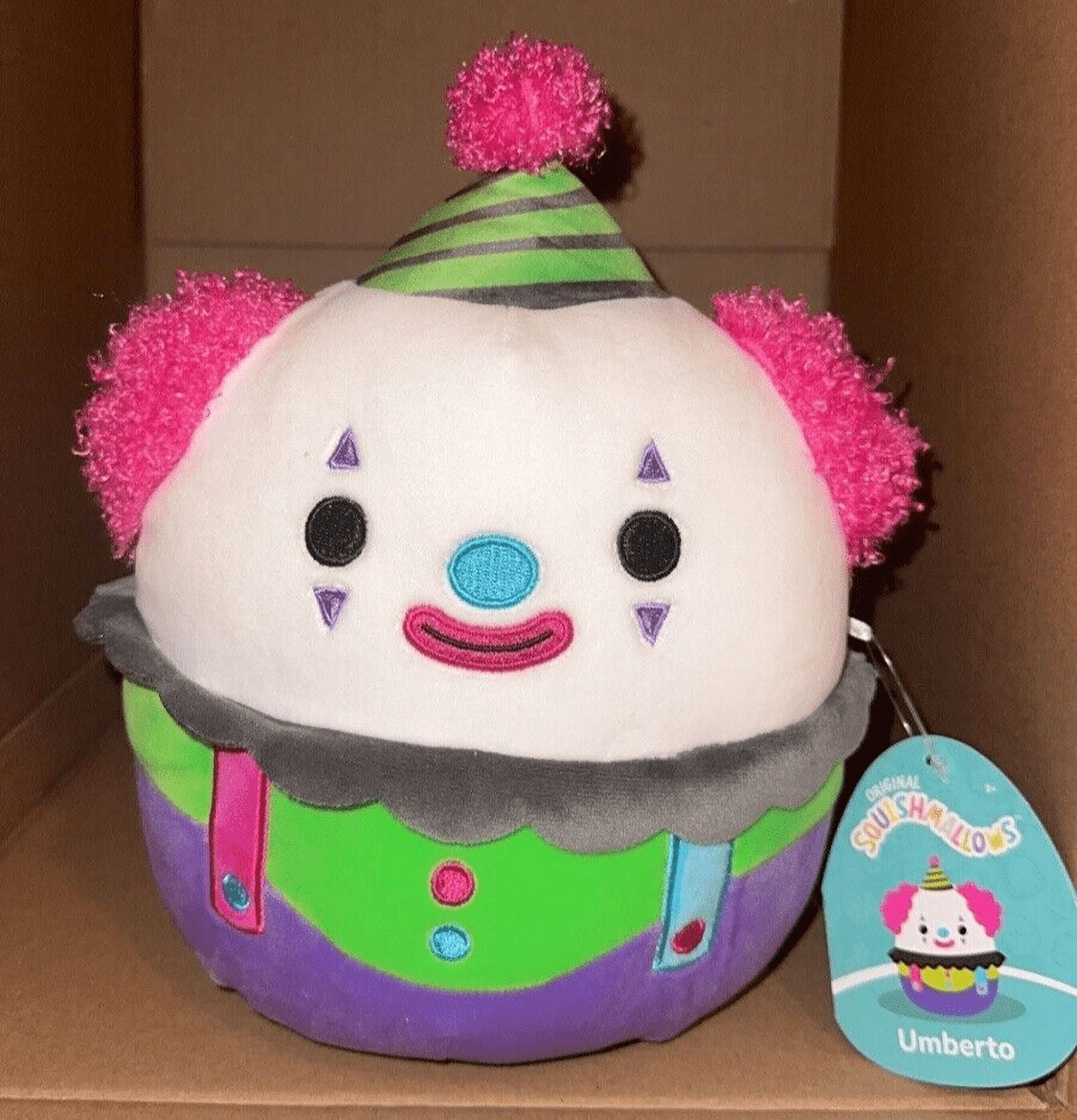 SQUISHMALLOW 8" UBERTO CLOWN BLACKLIGHT - Walmart.com