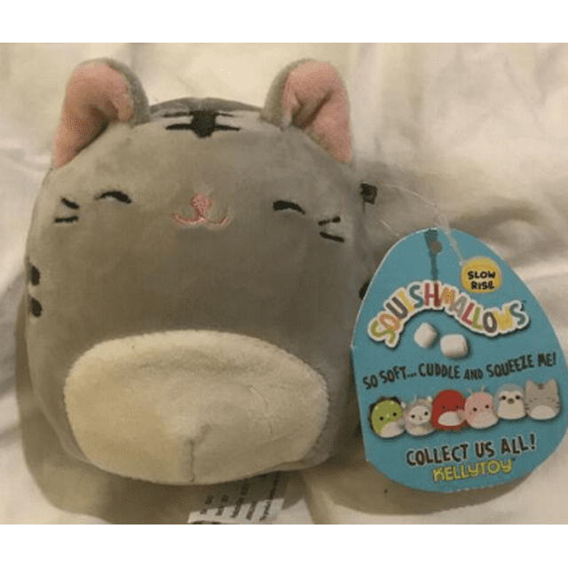 SQUISHMALLOW TALLY THE GREY CAT PLUSH 4 INCH SLOW RISE - Walmart.com